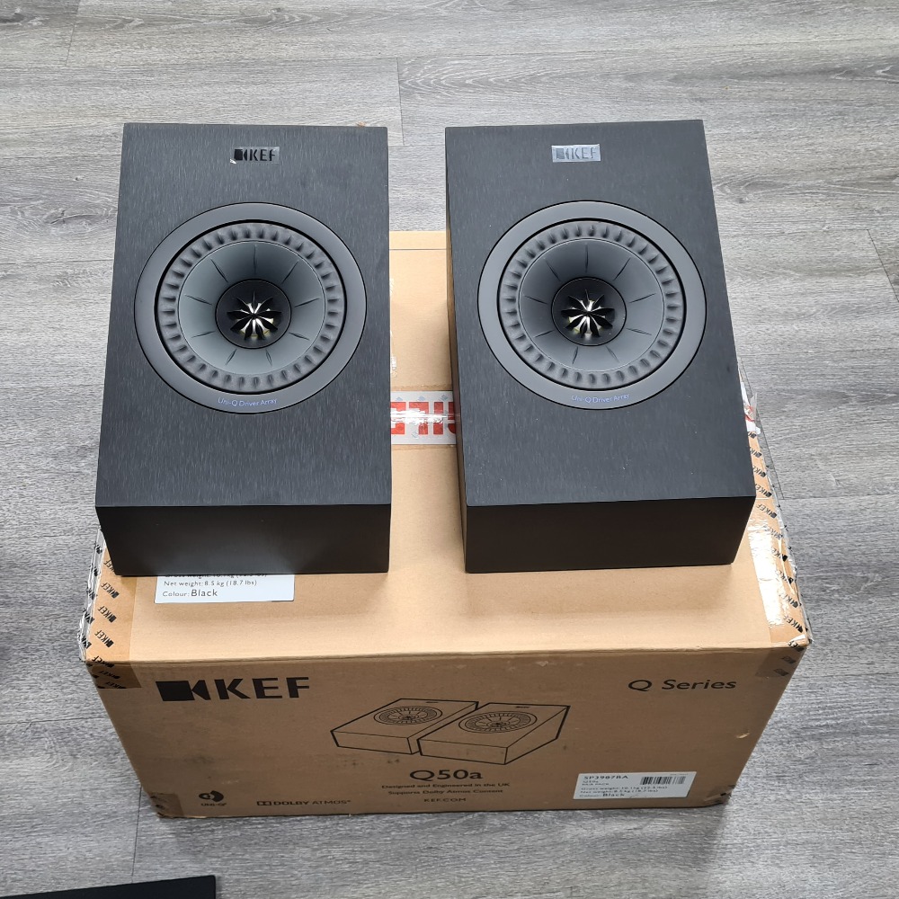Pre-owned kef KEF Q50a HiFi Dolby Atmos-Enabled Surround Speakers Pair ...